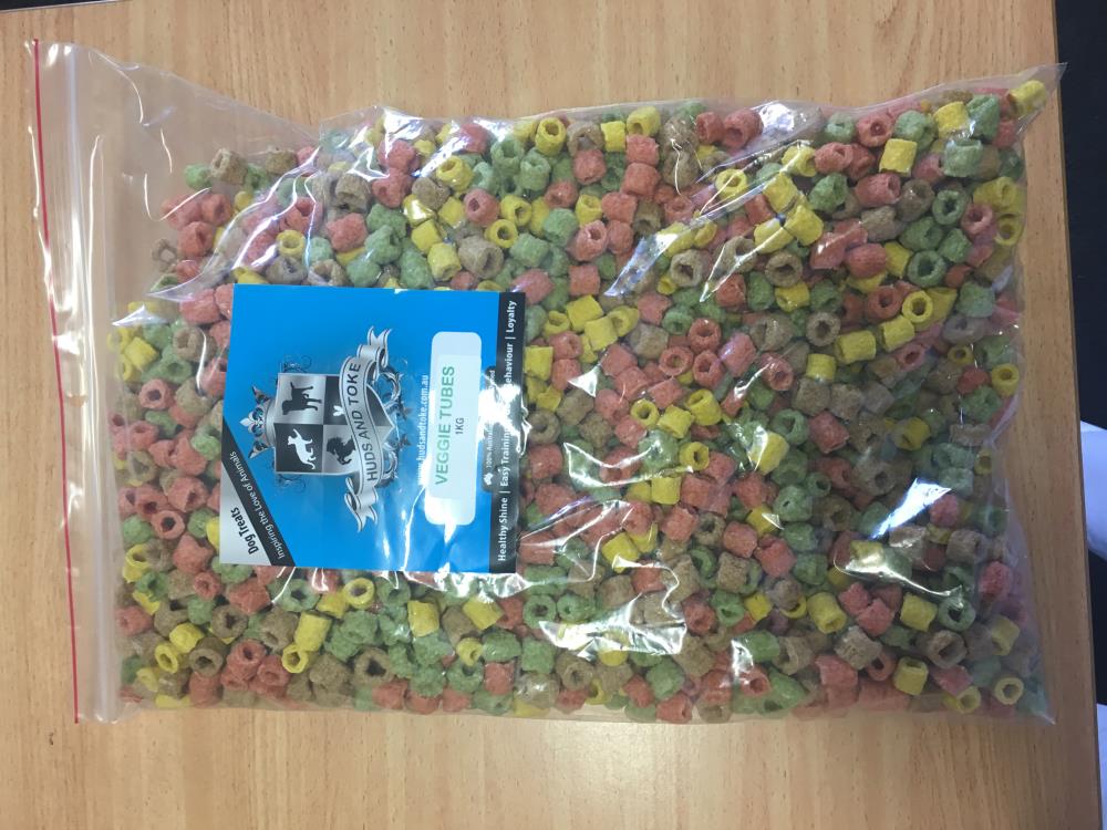 Huds & Toke Dog Veggie Tubes 1kg | Healthy Dog Treats – Pet Savers