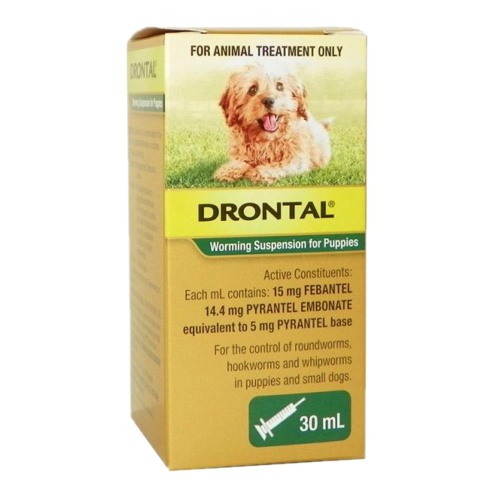 Drontal Puppy Wormer Suspension 30ml - Effective Worm Treatment – Pet ...